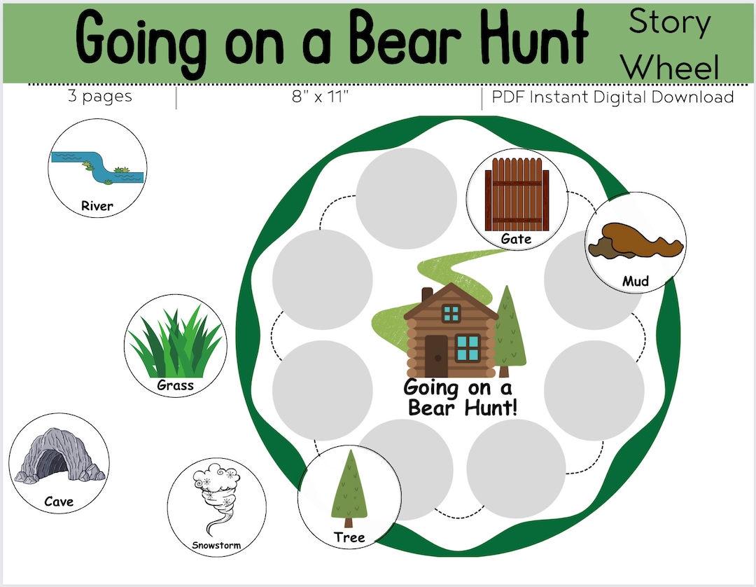 Going on a Bear Hunt Activity Digital Download // Sequencing - Etsy UK