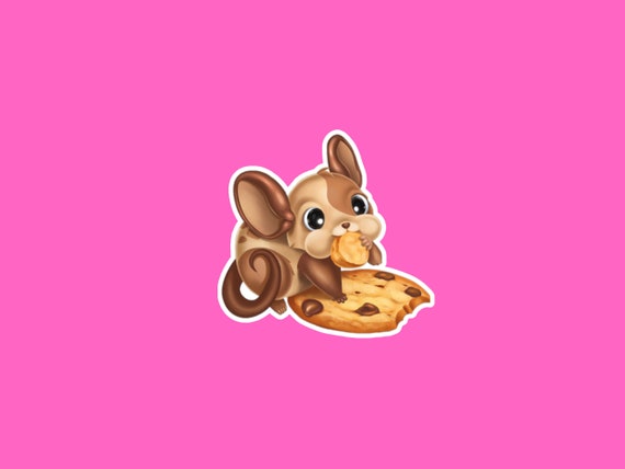 Cartoon Mouse Eating Cookie