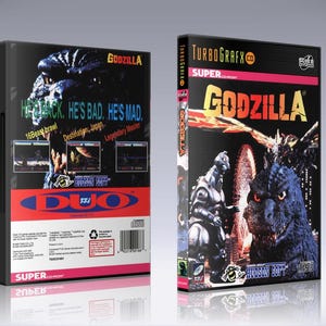 Godzilla [turbografx CD] W/dvd Case & Artwork Insert - Etsy