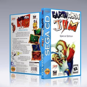 Earthworm Jim [sega CD] W/dvd Case & Artwork Insert - Etsy