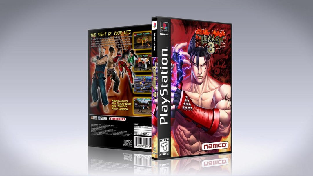 Tekken 3 PS1 W/dvd Case & Artwork Insert - Etsy