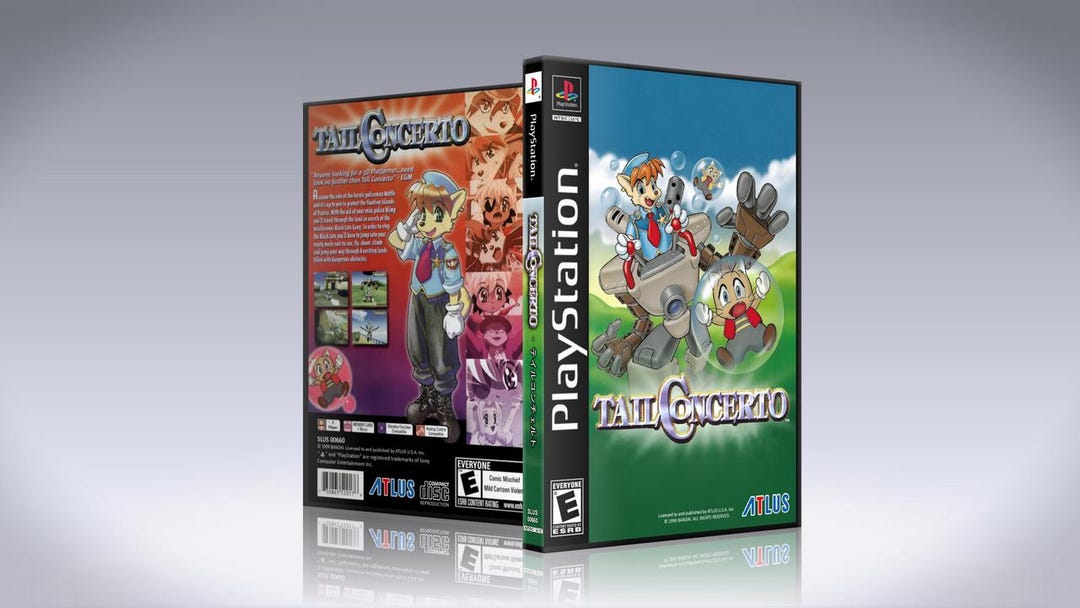 Tail Concerto [PS1] W/dvd Case & Artwork Insert - Etsy