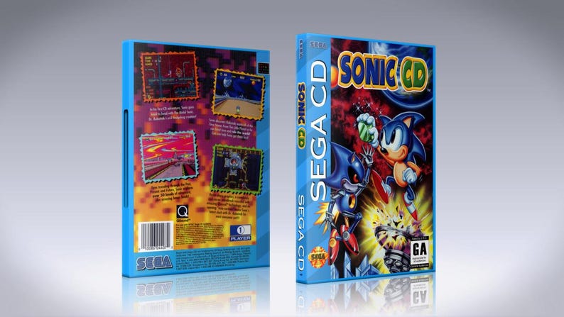 Sonic CD [sega CD] W/dvd Case & Artwork Insert - Etsy