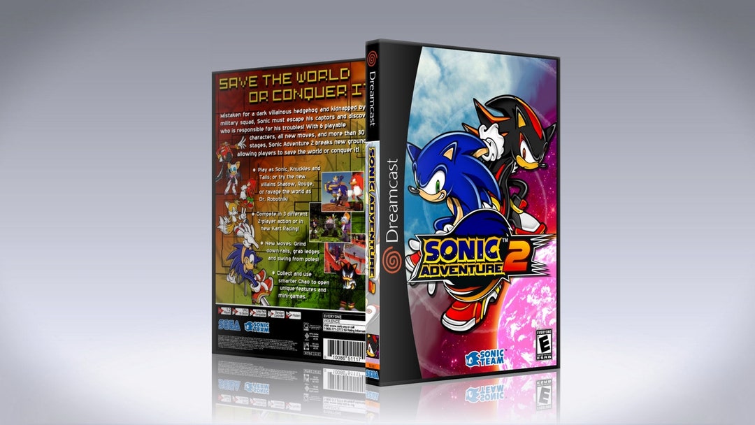 Sonic Adventure 2 [dreamcast] W/dvd Case & Artwork Insert - Etsy