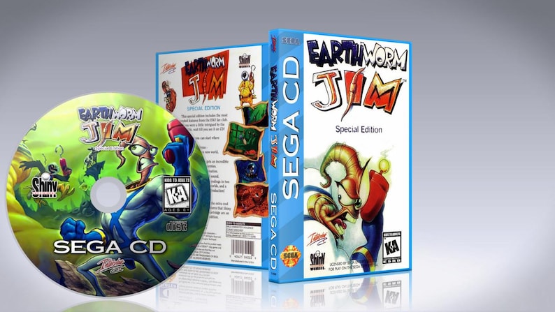 Earthworm Jim [sega CD] W/dvd Case & Artwork Insert - Etsy