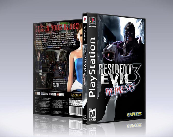 Resident Evil 3 Nemesis [PS1] W/dvd Case & Artwork Insert - Etsy