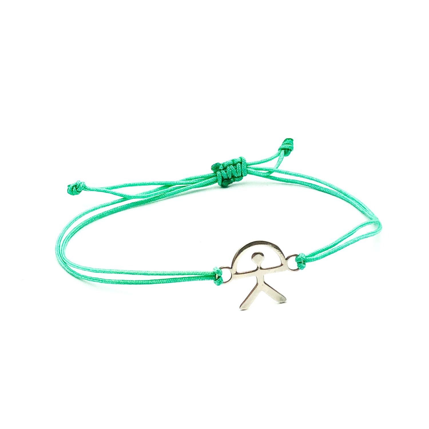 İndalo Handmade Woven Protection Bracelet: Silver & Gold Y2K Square ...