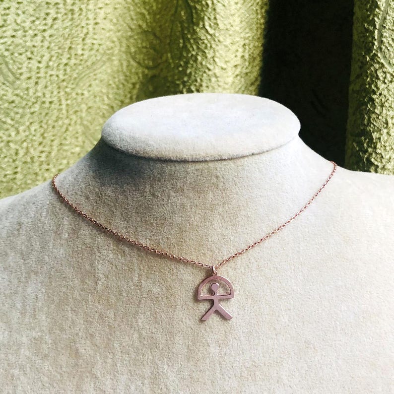 Sterling Silver Indalo Man Protector Necklace | Good Luck Charm - Etsy