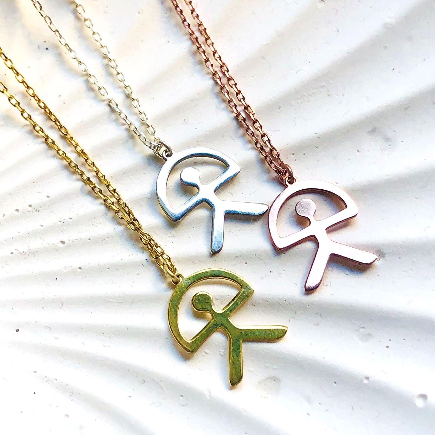 Sterling Silver Indalo Man Protector Necklace | Good Luck Charm - Etsy