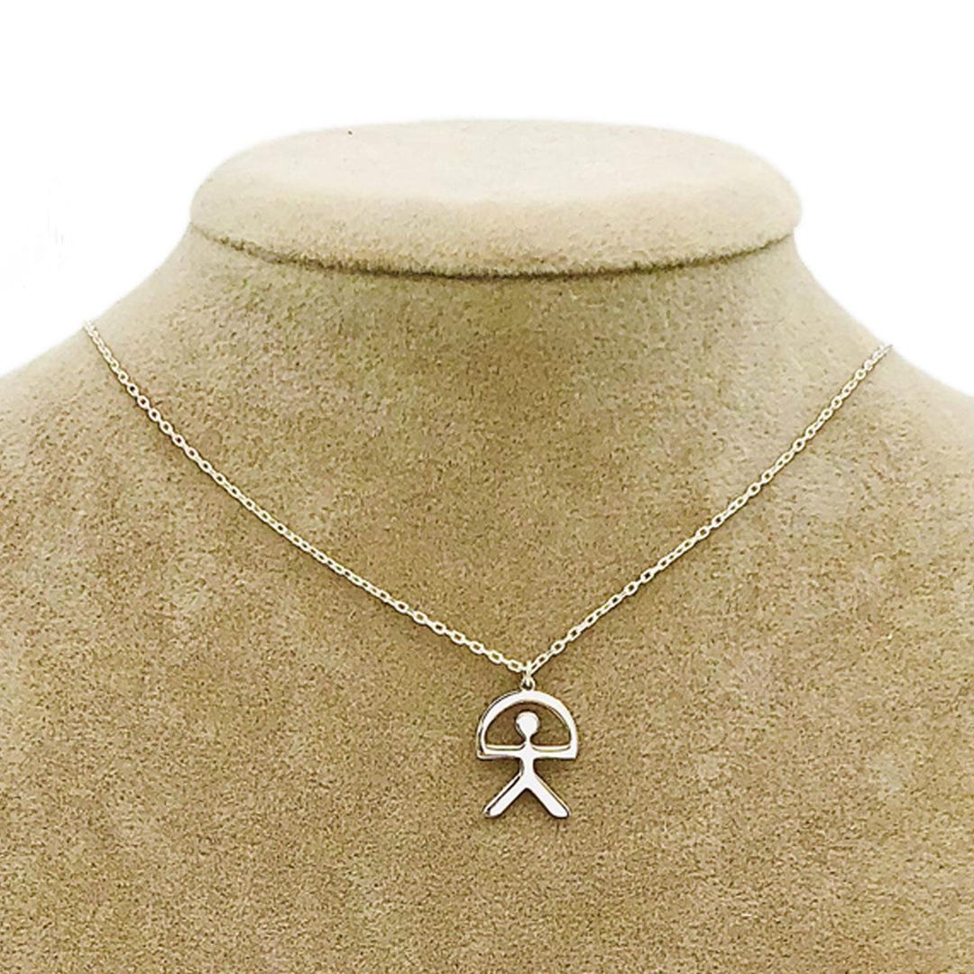Sterling Silver Indalo Man Protector Necklace | Good Luck Charm - Etsy