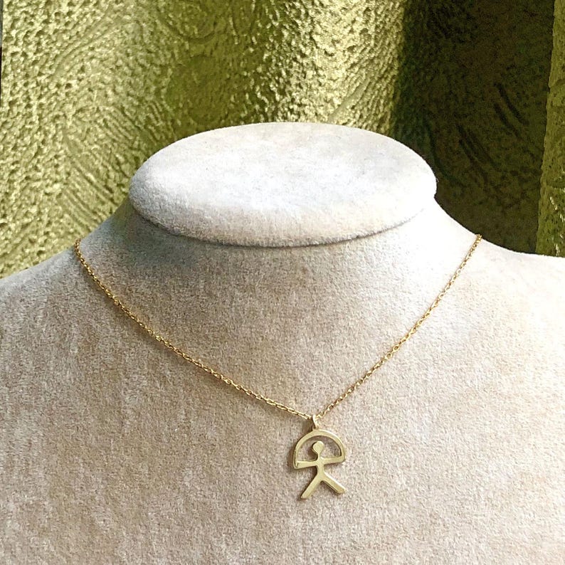 Sterling Silver Indalo Man Protector Necklace | Good Luck Charm - Etsy