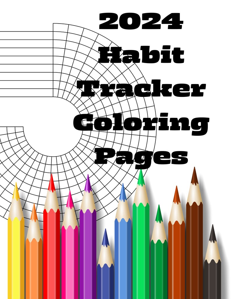Habit Tracker Printable, Habit Tracker, 2024 Habit Tracker, Daily Habit ...