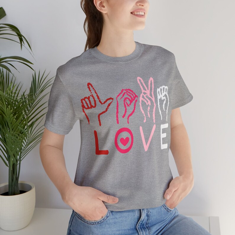Love Sign Language Shirt, ASL Valentines Shirt, SPED Teacher Valentine ...