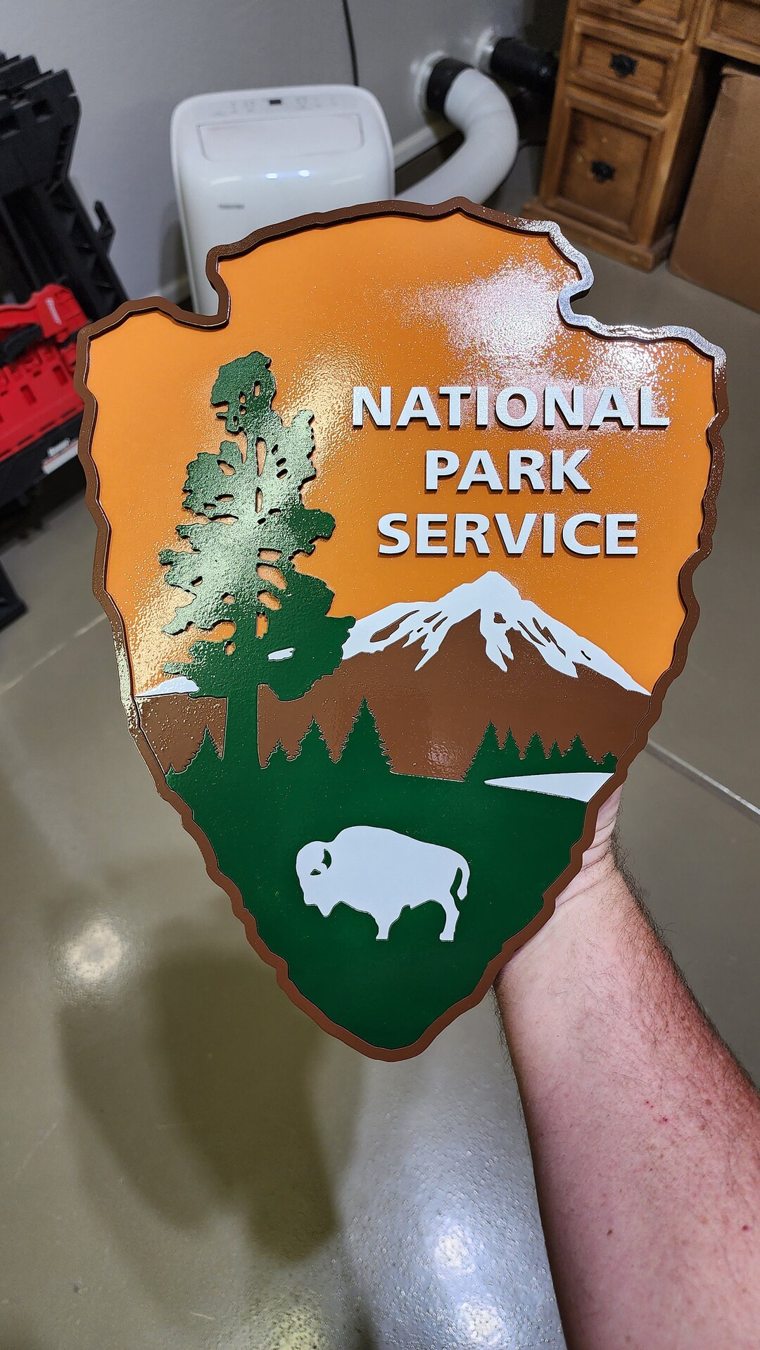 National Park Service Laser Cut Wood Sign - Etsy