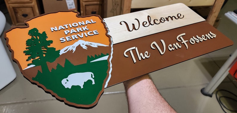 National Park Service Welcome Sign customizable - Etsy
