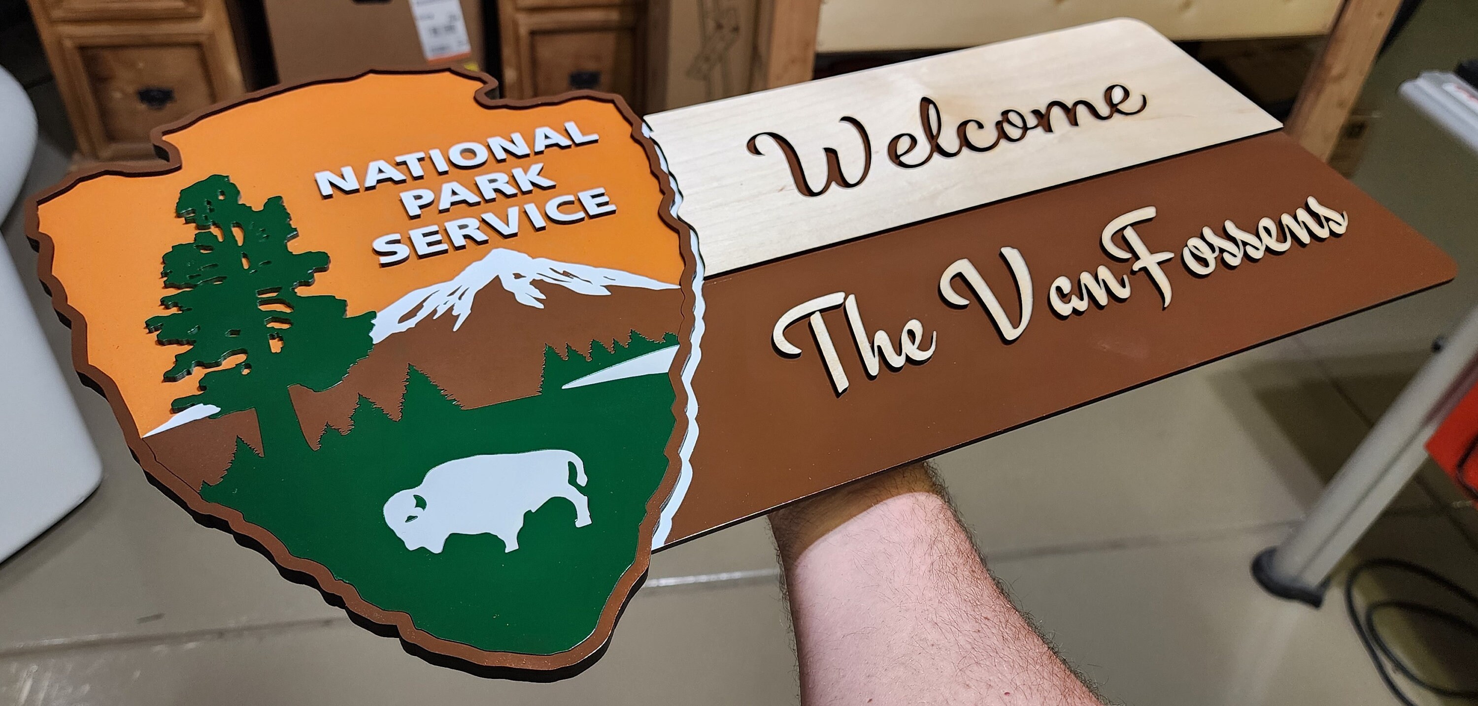 National Park Service Welcome Sign (big) (customizable) - Etsy