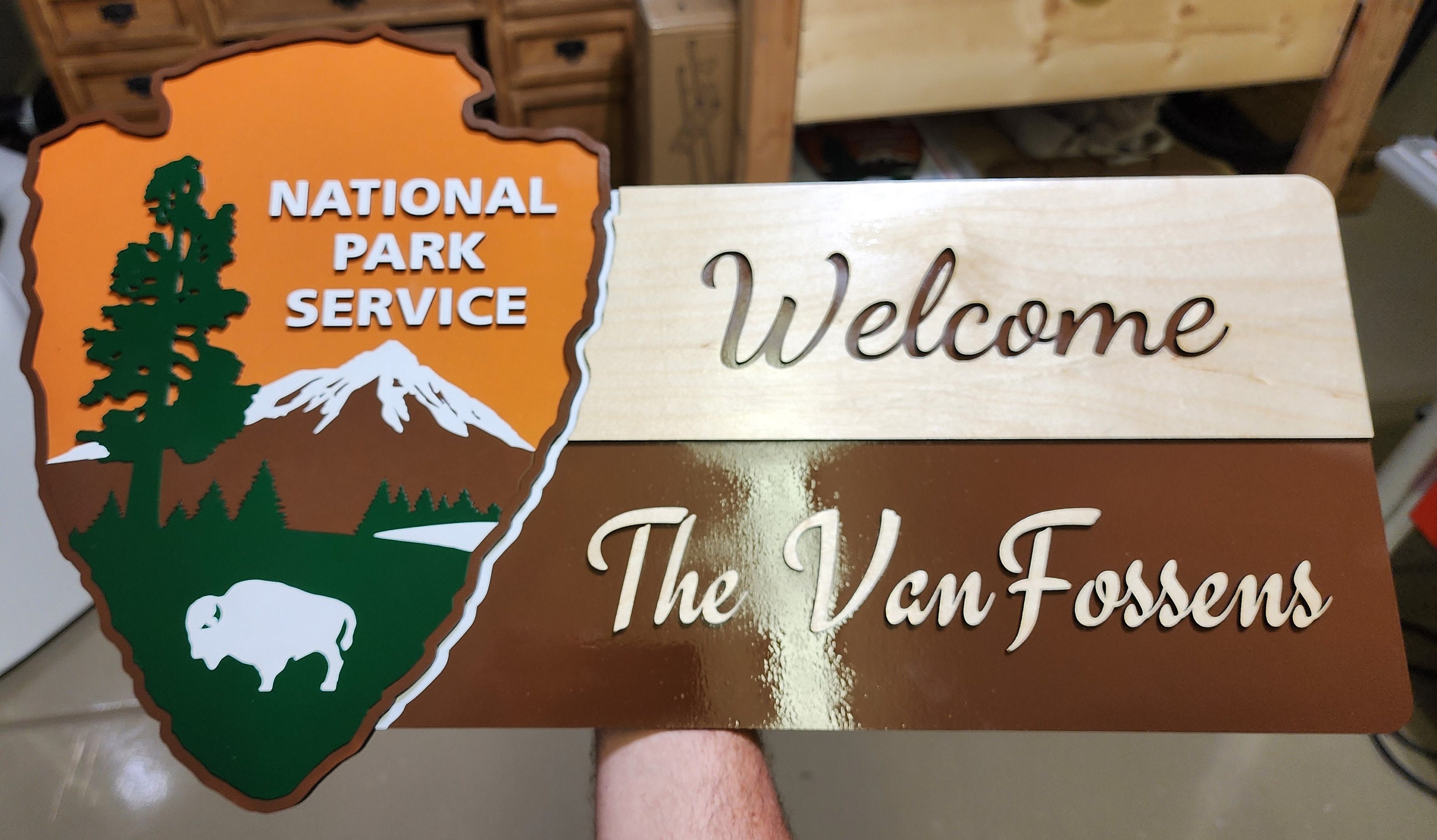 National Park Service Welcome Sign customizable - Etsy