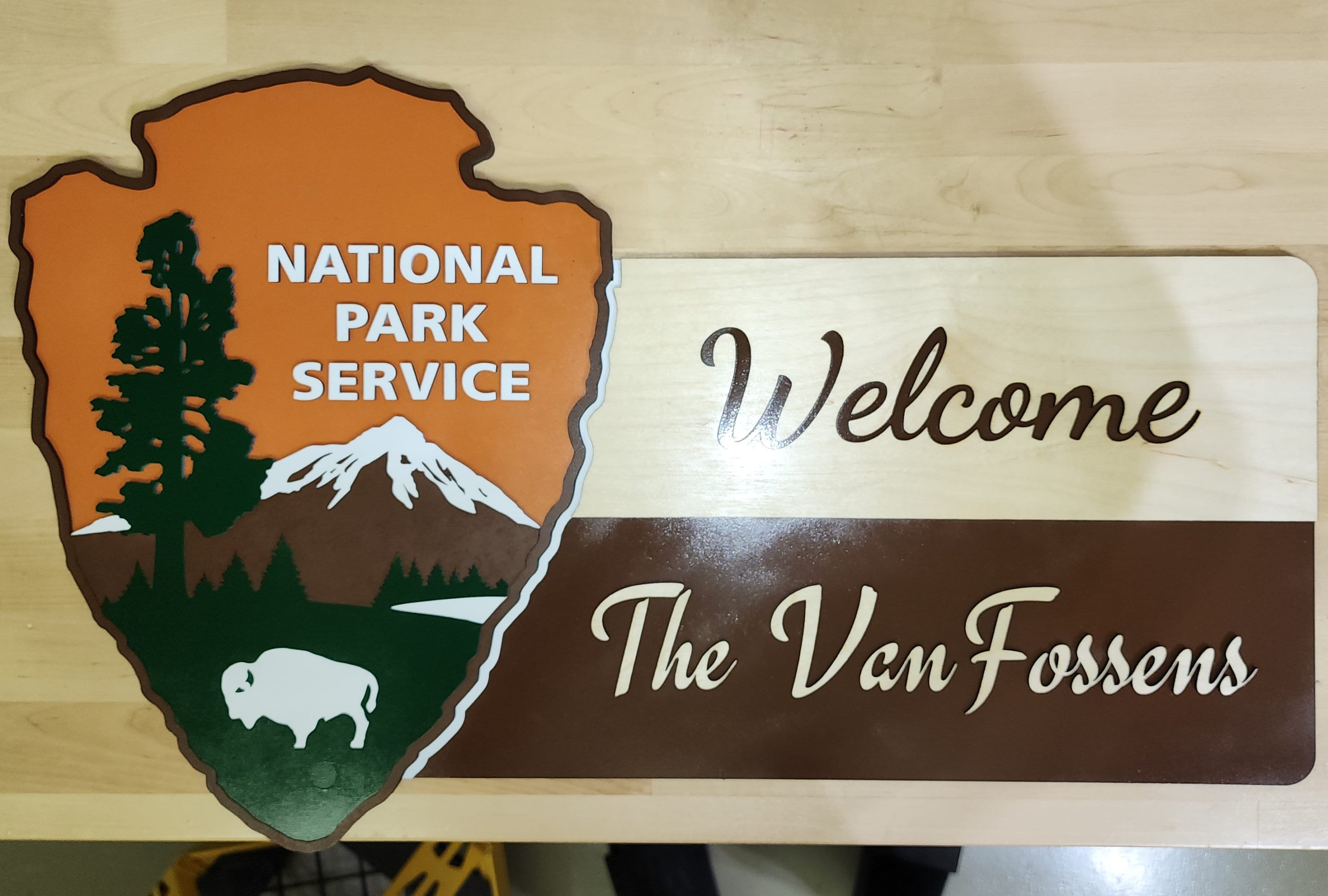 National Park Service Welcome Sign customizable - Etsy
