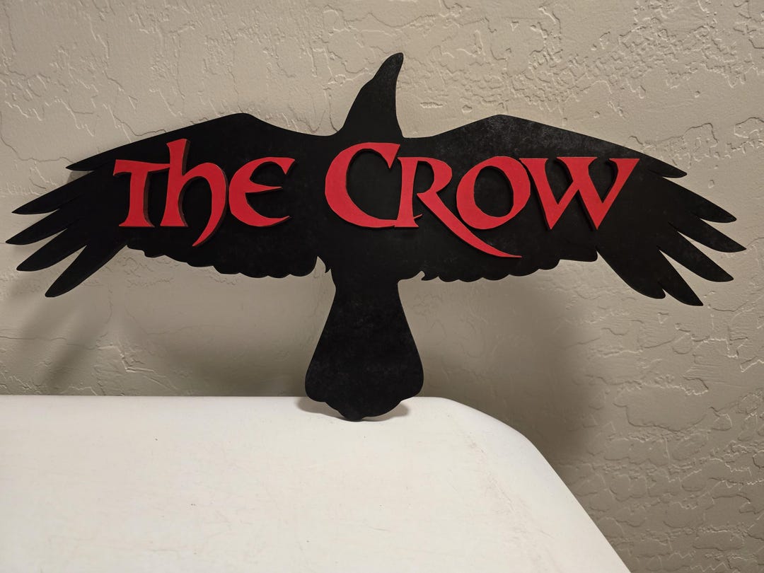 The Crow Inspired Wood Sign - Etsy