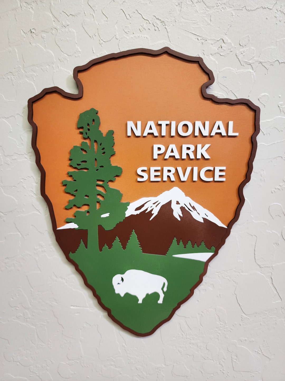 National Park Service Laser Cut Wood Sign - Etsy