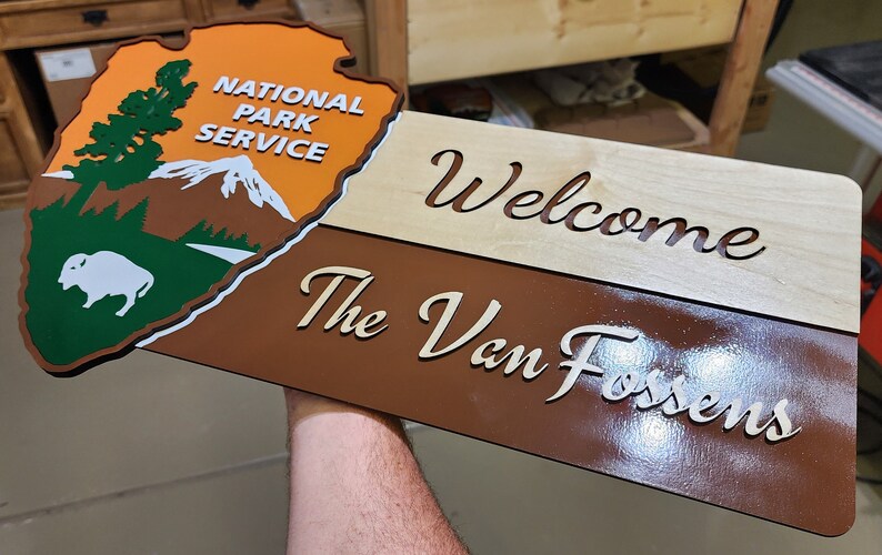 National Park Service Welcome Sign customizable - Etsy
