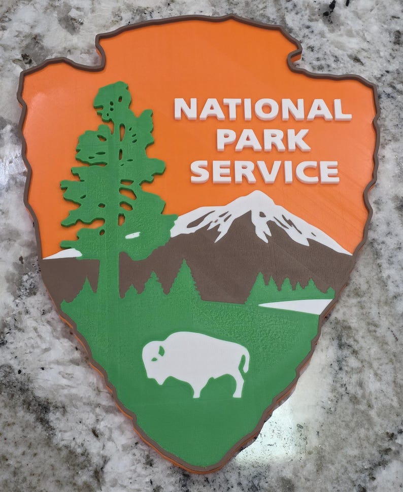 National Park Service 3D Printed Sign - Etsy