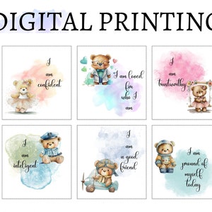 Printable Children's Positive Affirmation Cards | Set of 24 Kids ...