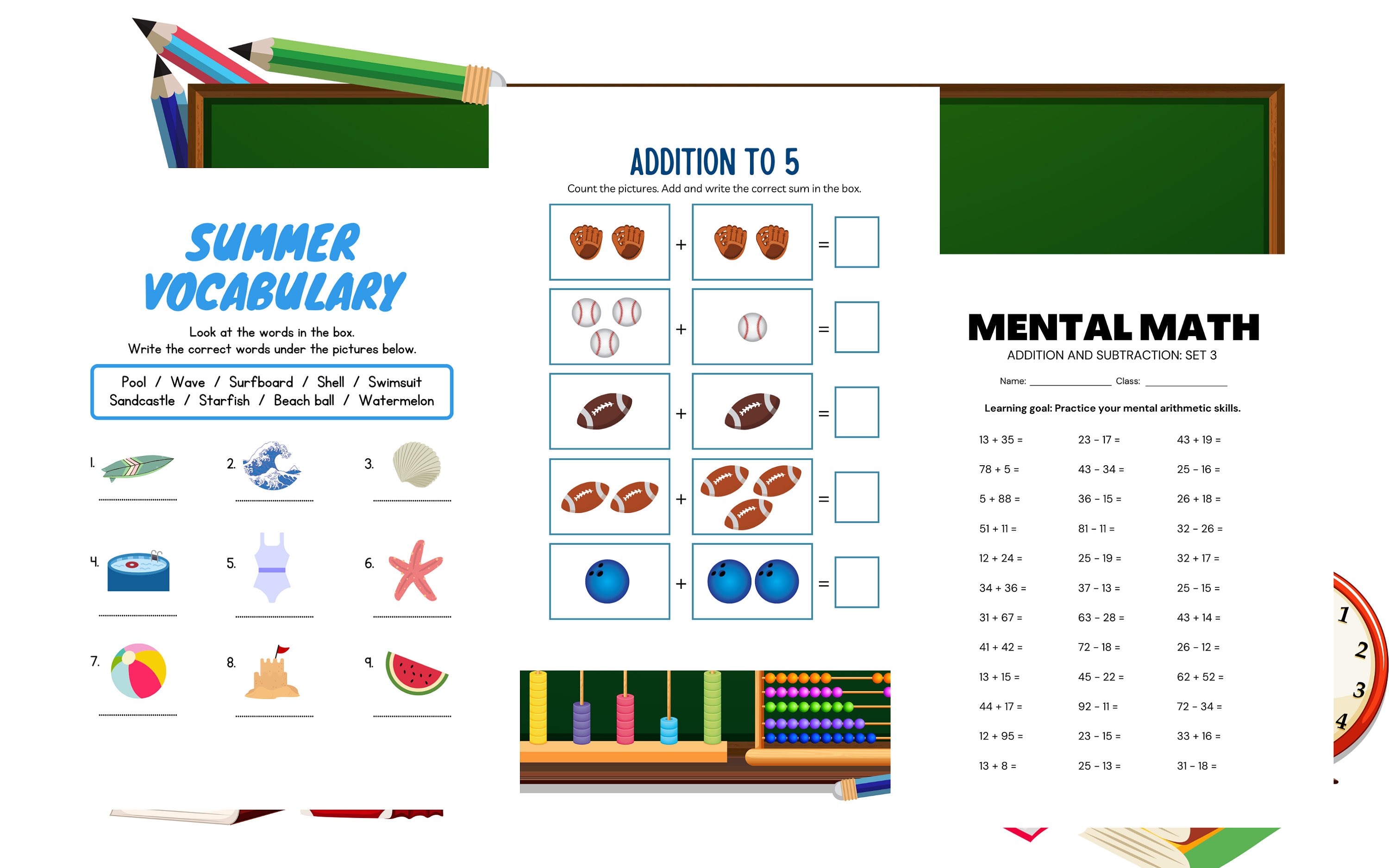 Printable Toddler Worksheets or Toddler Workbook Instant Download ...