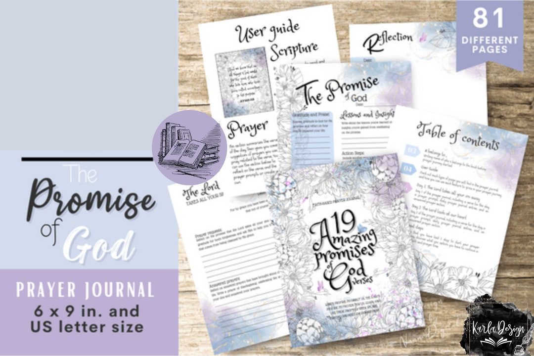 Prayer Journal Printable | Bible Study Guide | Gratitude Journal ...