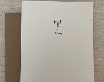 Be Strong and Courageous Prayer Card - Etsy