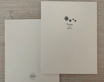 Change is Good. Remember the Butterfly Art Card - Etsy