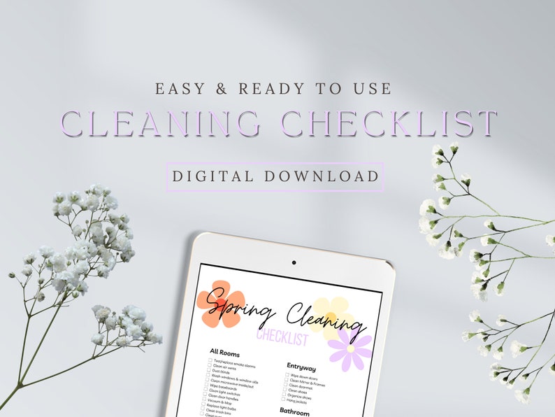 Ultimate Spring Cleaning Checklist digital Download Printable Guide for ...