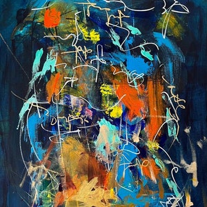 Blue Thoughts - Abstract Painting - Etsy