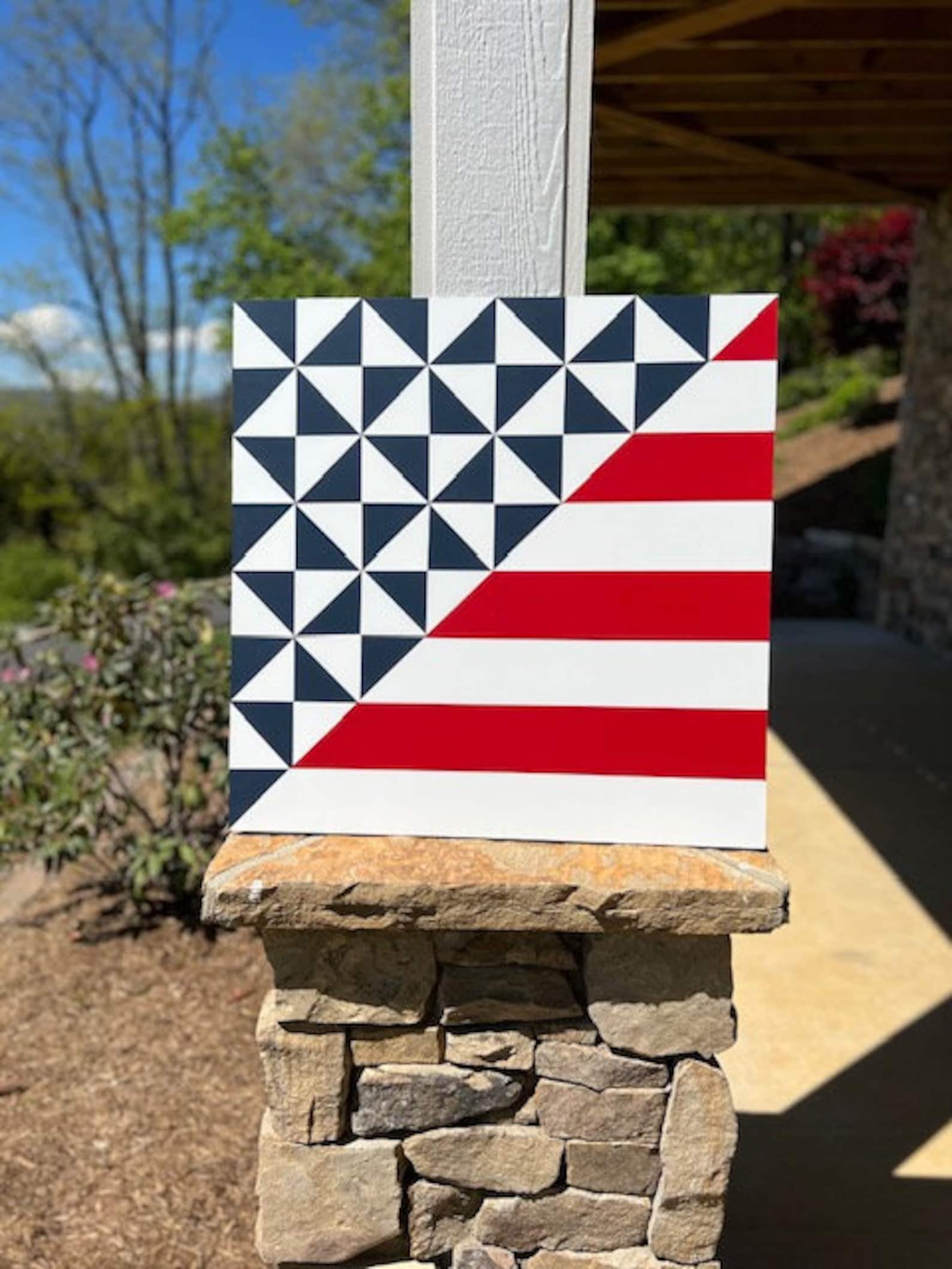 Barn Quilt Flag - Etsy