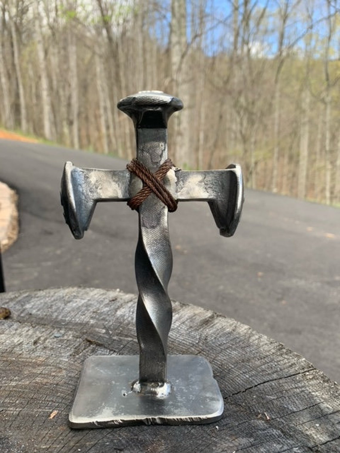 Railroad Spike Cross - Etsy