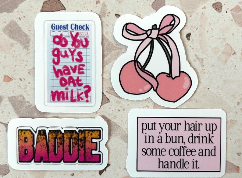 12 STICKER PACK- Baddie Sticker – Cute & Confident Vinyl Decal ...