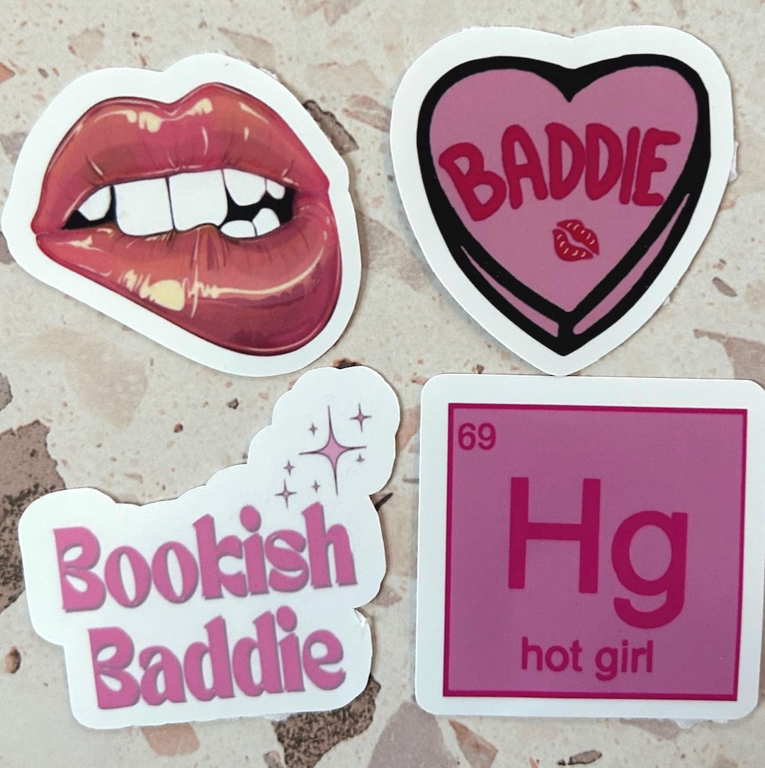 12 STICKER PACK- Baddie Sticker – Cute & Confident Vinyl Decal ...