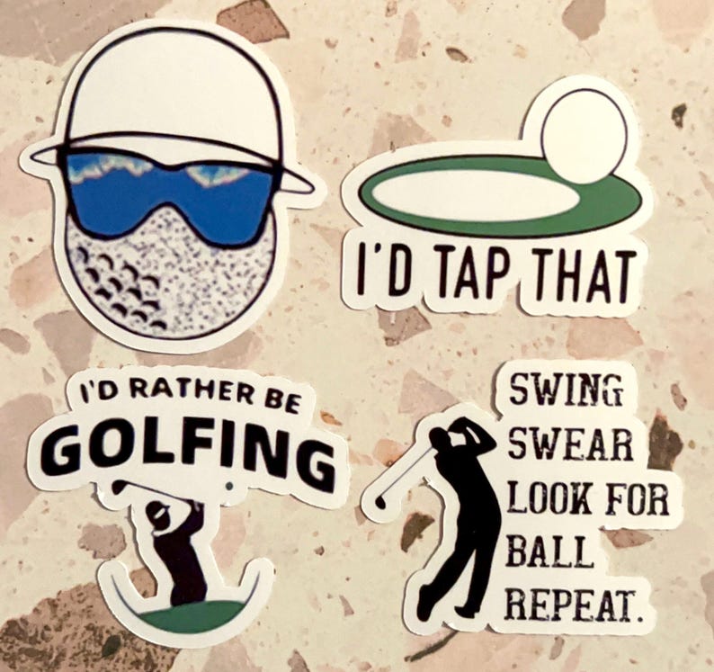 Funny Golf Stickers | Golfer Humor Pack | Golf Cart Decals - Etsy