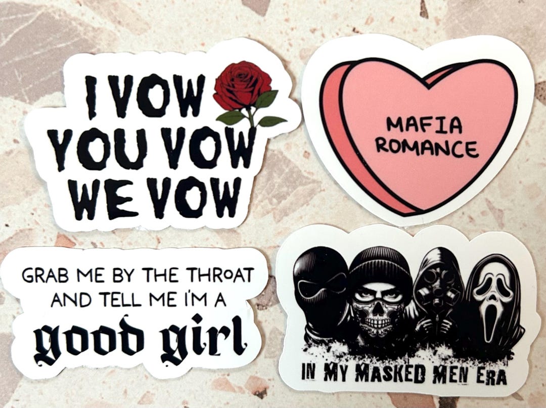 12 STICKER PACK- Dark Romance Stickers - Good Girl Kindle Stickers - Etsy