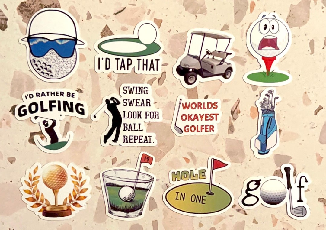 Funny Golf Stickers | Golfer Humor Pack | Golf Cart Decals - Etsy