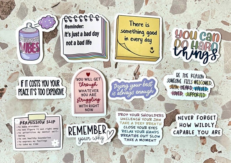 Addiction Recovery Stickers | Sobriety Motivational Stickers | Mental ...