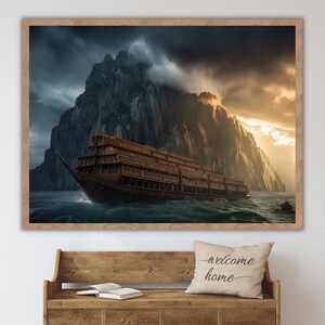 Arche Noah DIGITAL DOWNLOAD Jesus Bibel Kunst, Moderne Bibel Poster ...