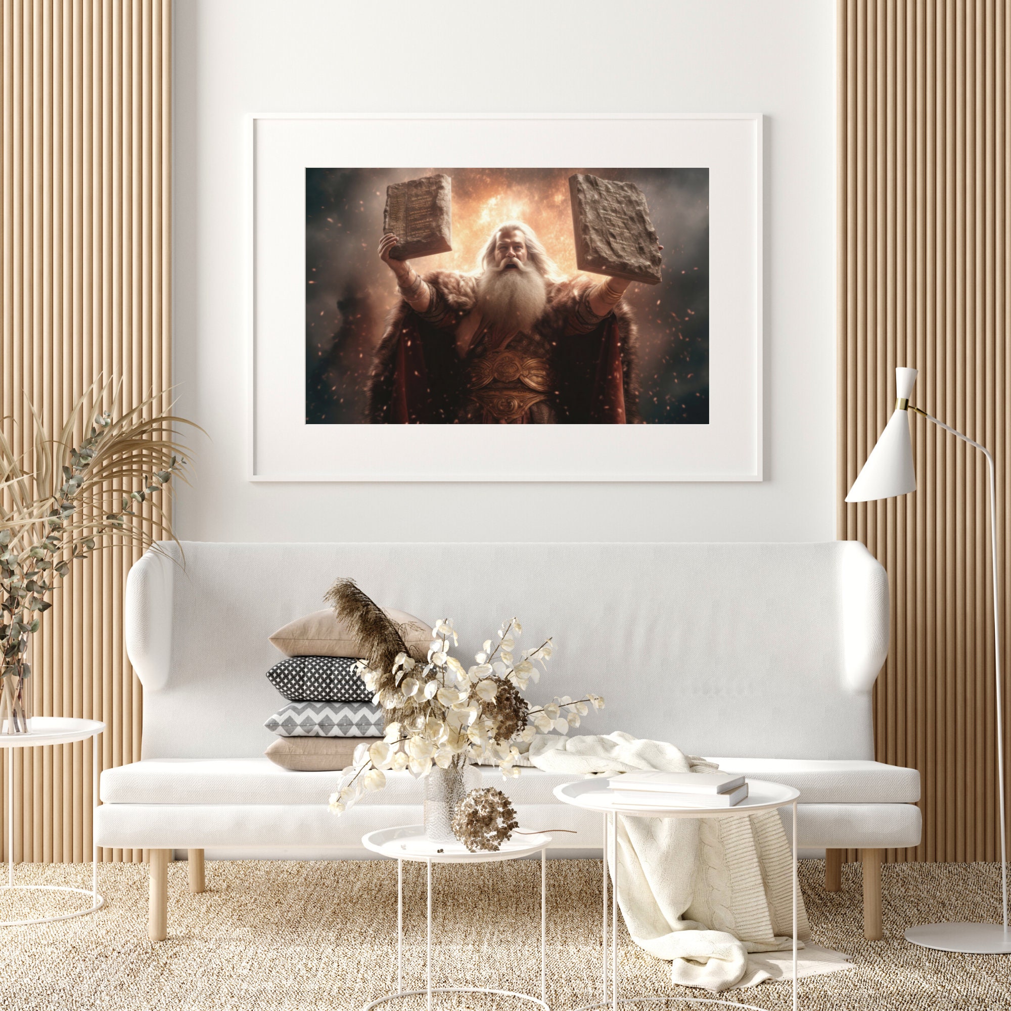Moses Ten Commandments DIGITAL DOWNLOAD Moses Bible Art - Etsy