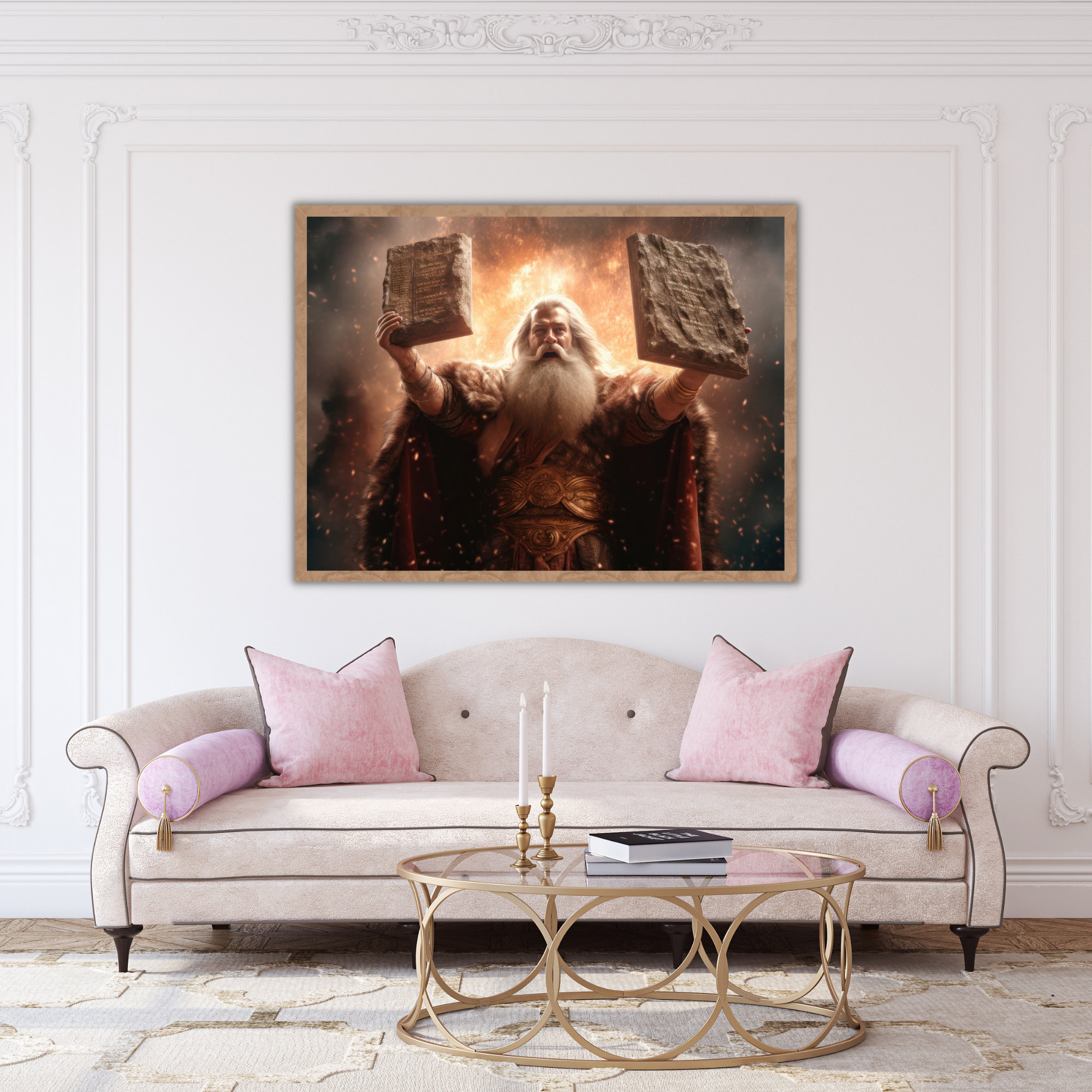 Moses Ten Commandments DIGITAL DOWNLOAD Moses Bible Art, Modern ...
