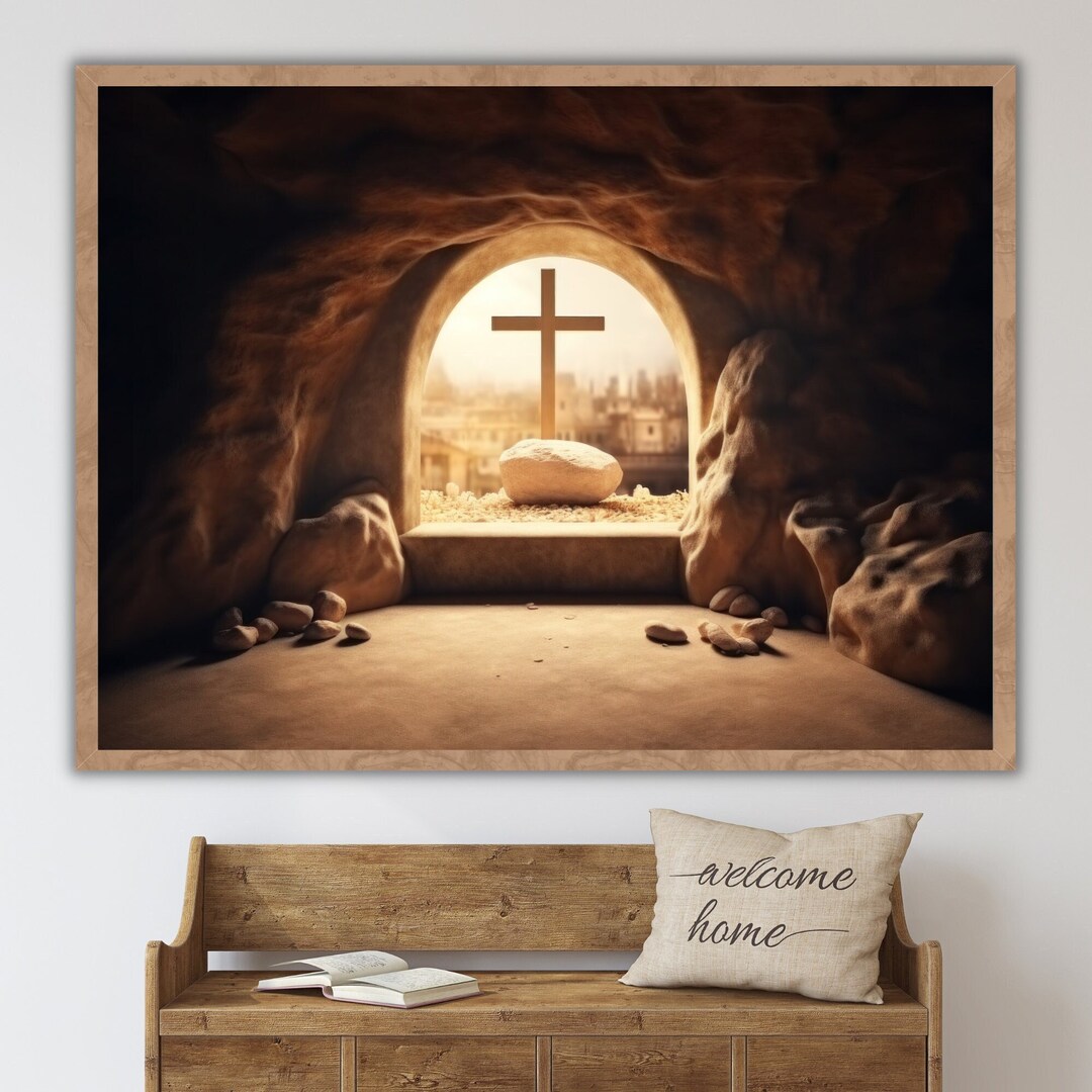 Jesus Easter Resurrection DIGITAL DOWNLOAD Jesus Bible Art, Modern ...