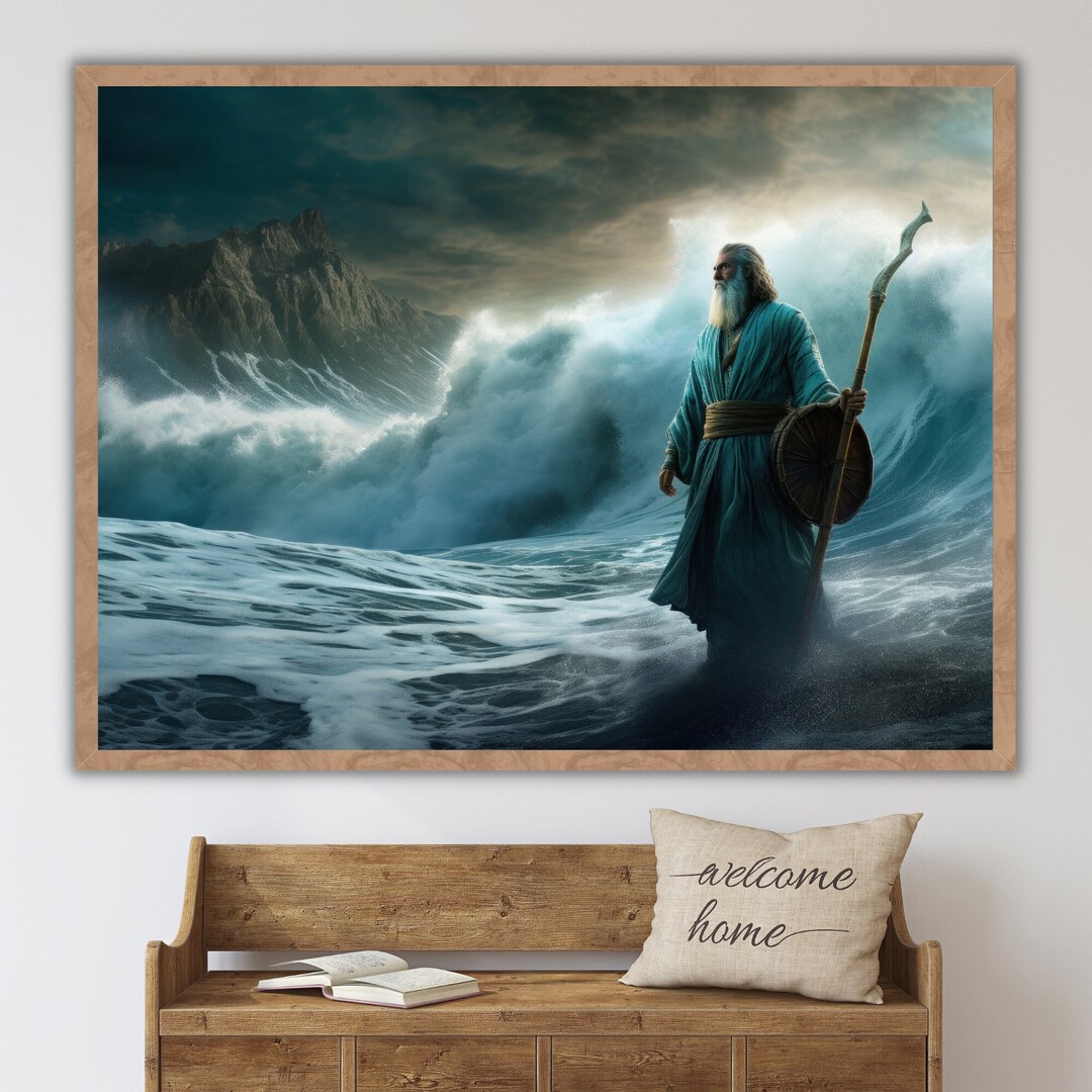 Moses Portrait, Minimalistic, DIGITAL DOWNLOAD Jesus Bible Art, Bible ...