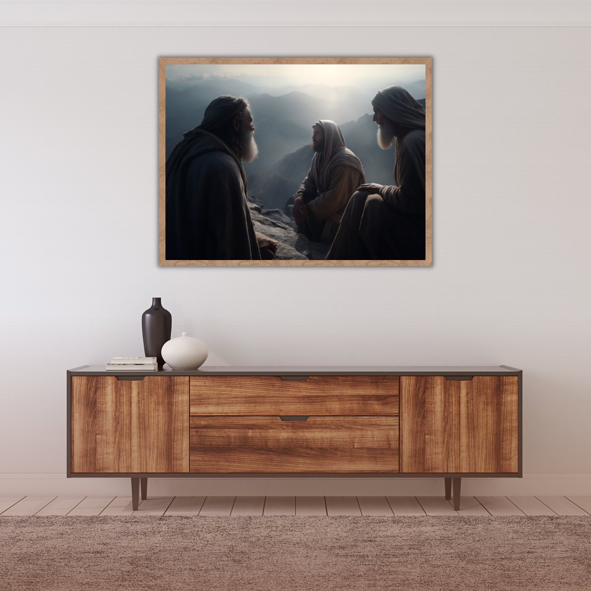 Transfiguration Jesus DIGITAL DOWNLOAD Jesus Bible Art, Modern Bible ...