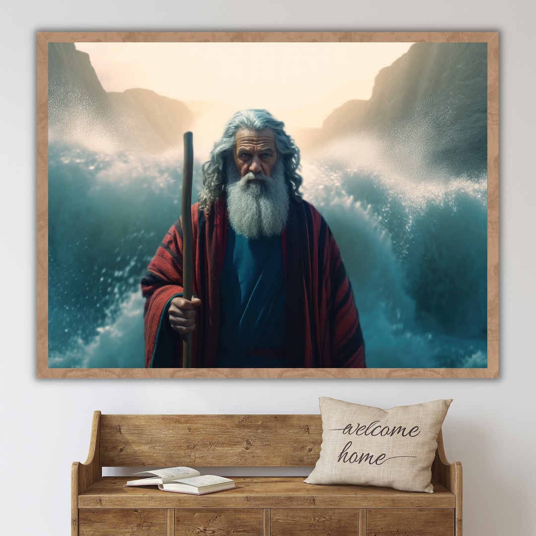 Moses Portrait, Minimalistic, DIGITAL DOWNLOAD Jesus Bible Art, Bible ...
