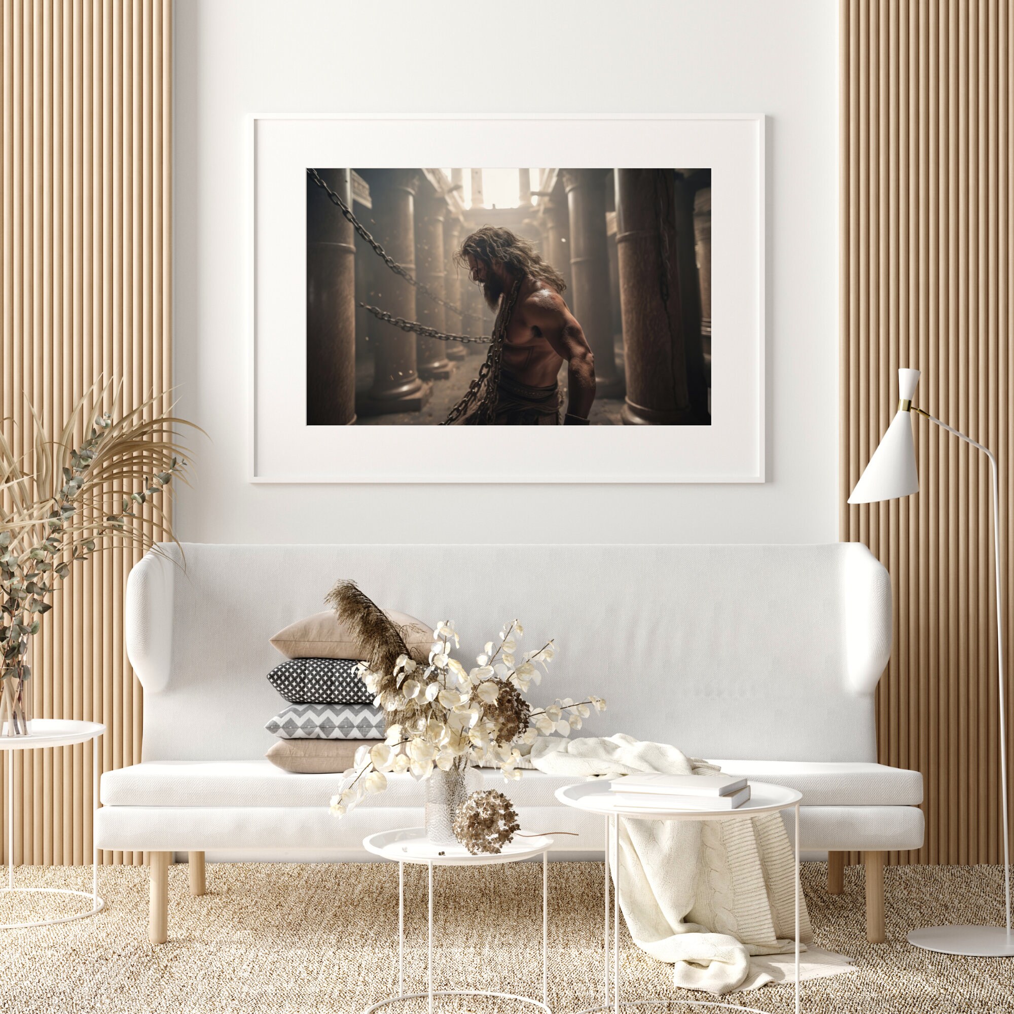 Samson Strong Believe Last Pray in Chains Wandkunst Simson - Etsy