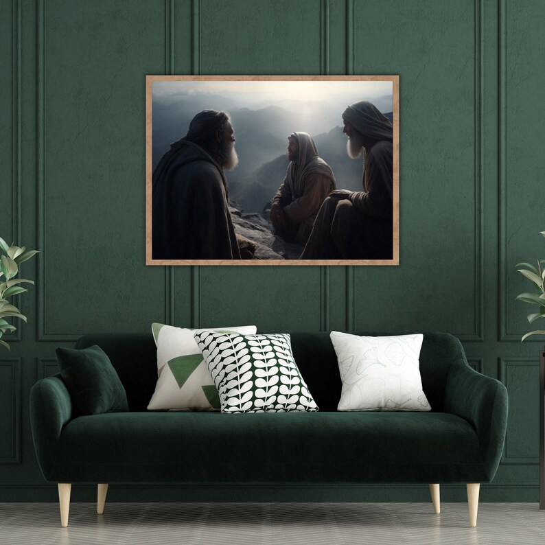 Transfiguration Jesus DIGITAL DOWNLOAD Jesus Bible Art, Modern Bible Poster, Jesus Print Art ...